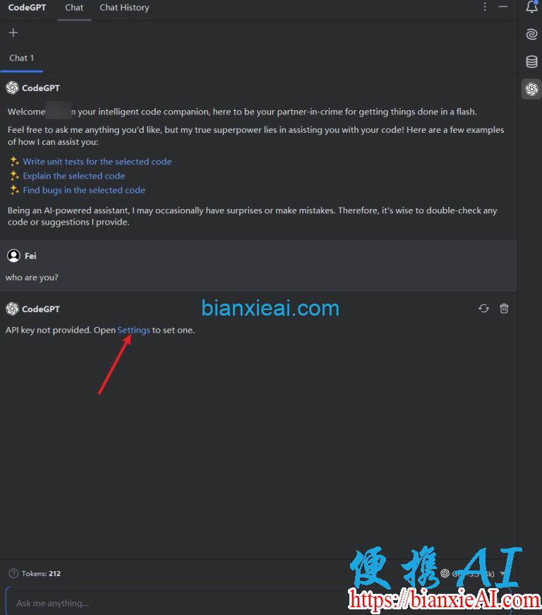 Jetbrains插件codegpt使用便携ai聚合openai Api教程 便携ai